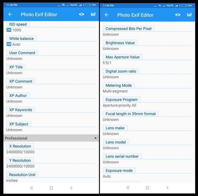 Best exif data viewer apps - fadenjoy